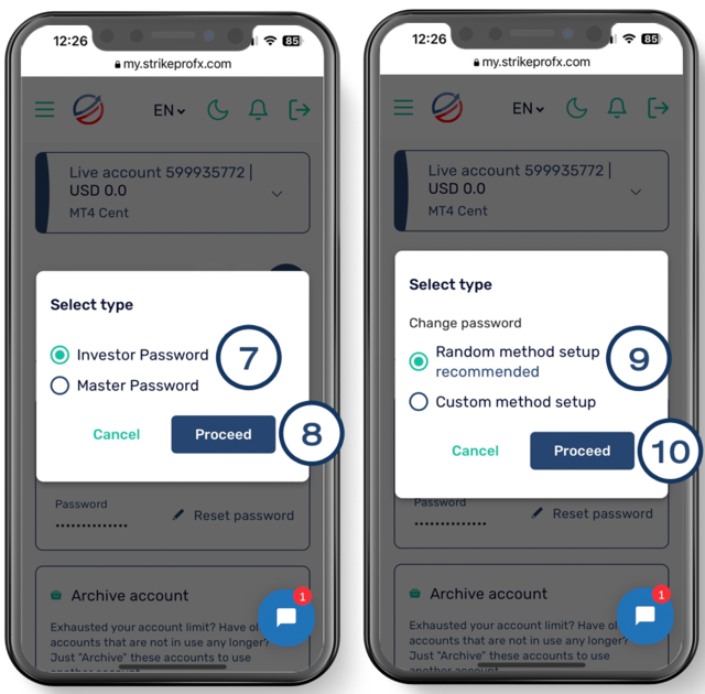 แก้ปัญหาลืมรหัสผ่านของบัญชีเทรด – TH Site