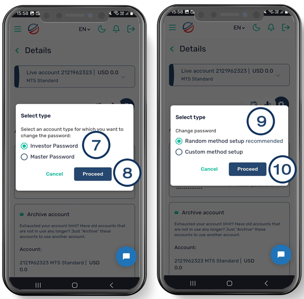 Reset your trading account password – With Best Forex Broker