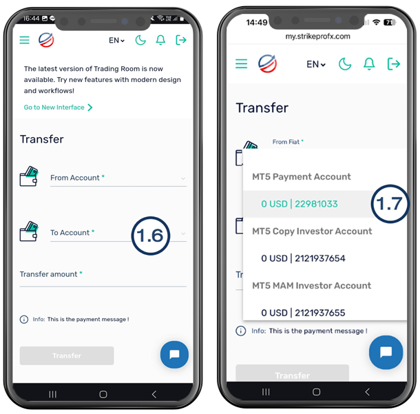 Transfer to Account – With Best Forex Broker